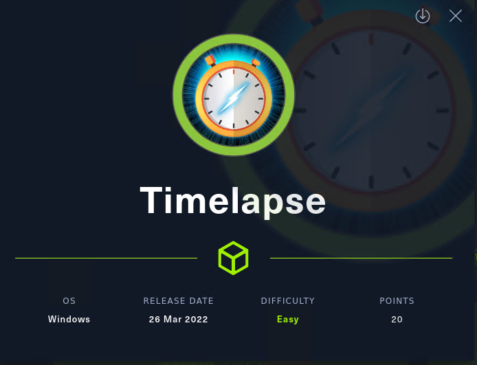 Timelapse – HackTheBox – A Cyber Journey